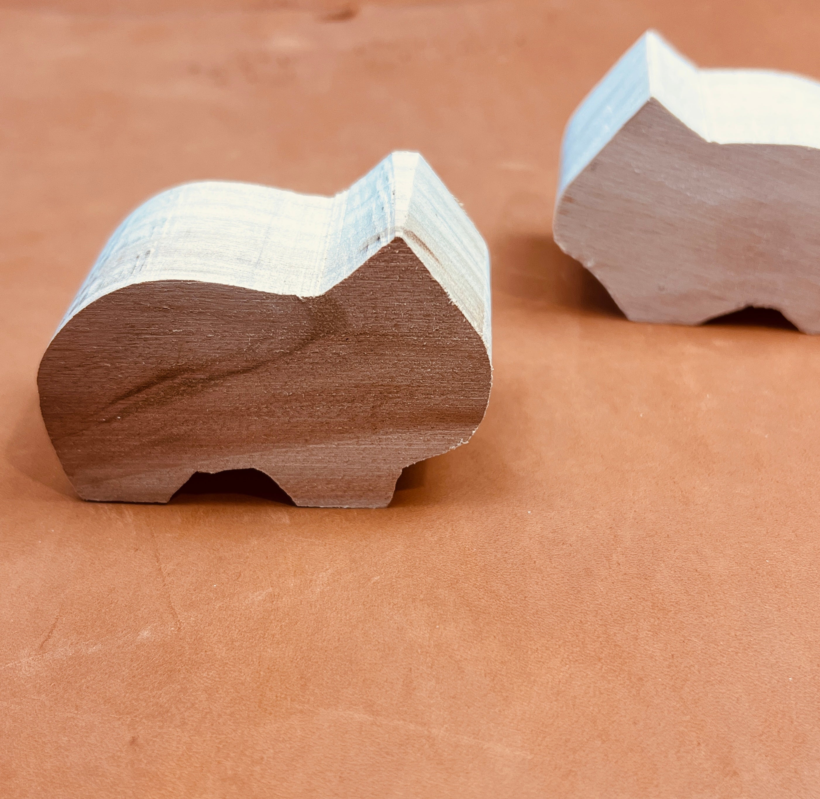 Wombat Carving Blank – Black Wattle Woodshop